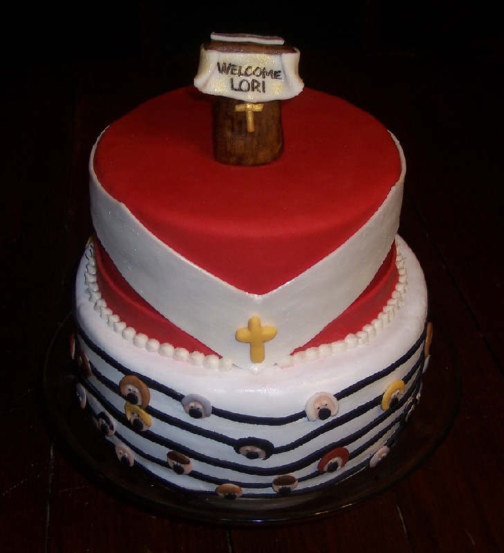 Need Ideas - Choir Director Welcome Cake - CakeCentral.com